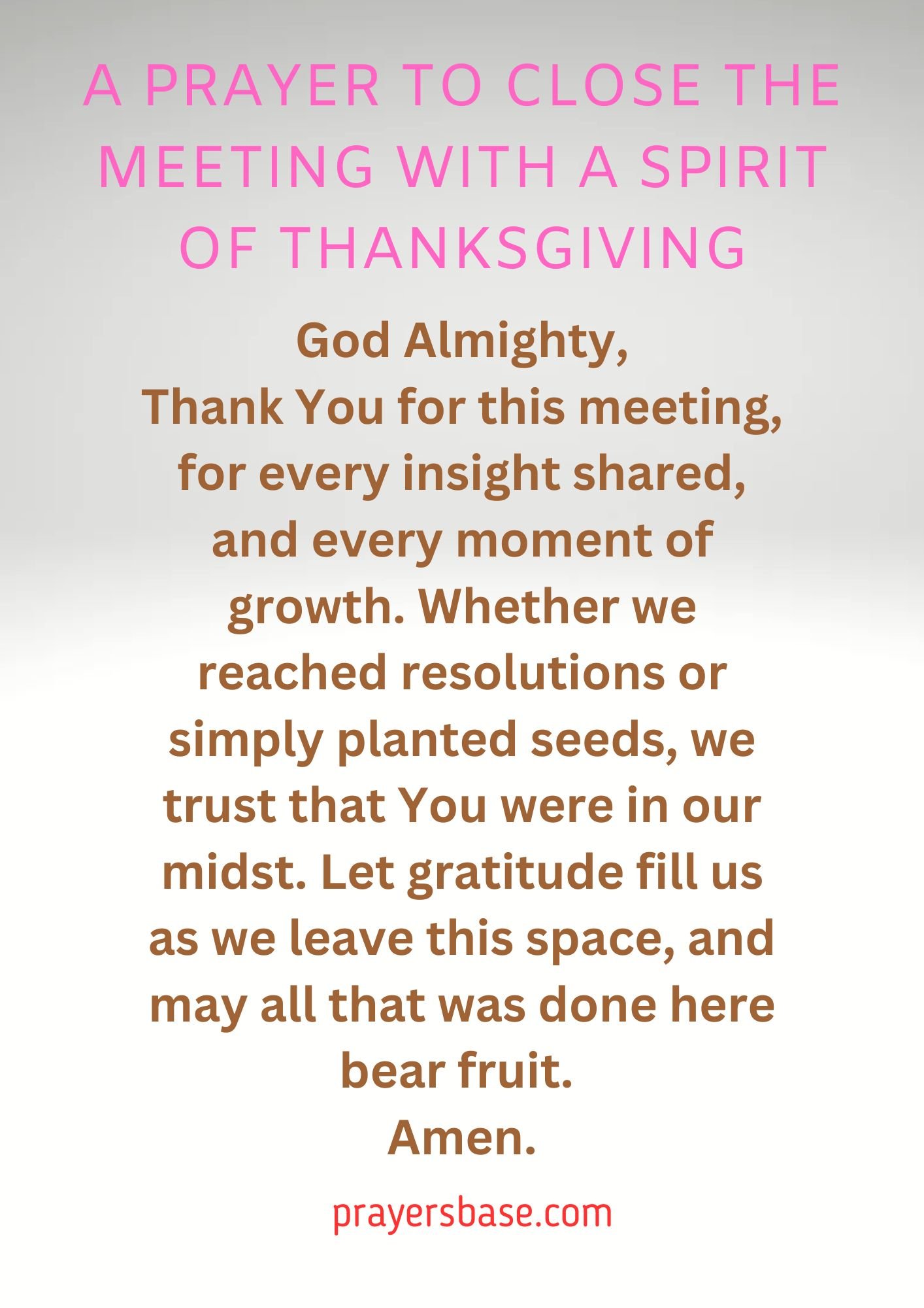 15 Spirit-Led Prayers for a Meeting to Invite God’s Presence, Wisdom ...