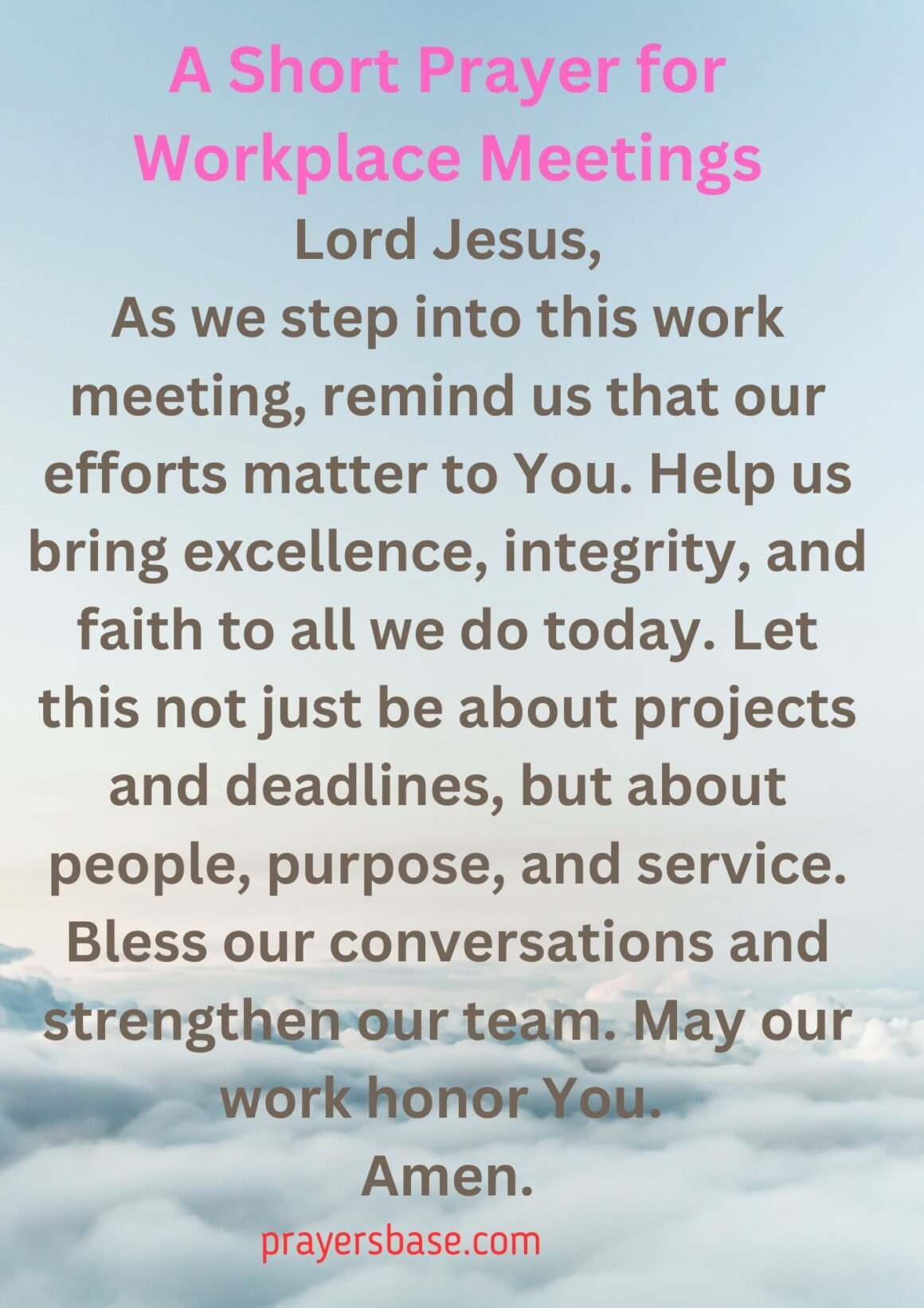 17 Short Prayers Before a Meeting to Invite God’s Guidance, Peace, and ...