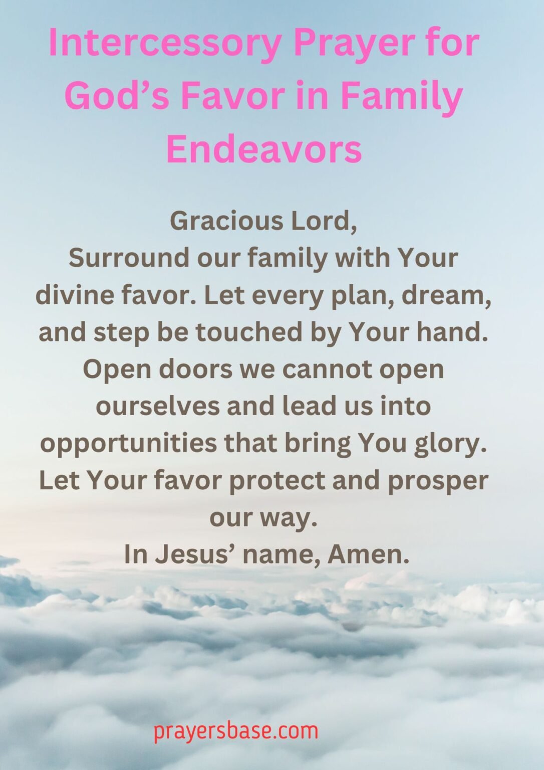 21 Intercessory Prayers for Family to Cover Loved Ones with God’s ...