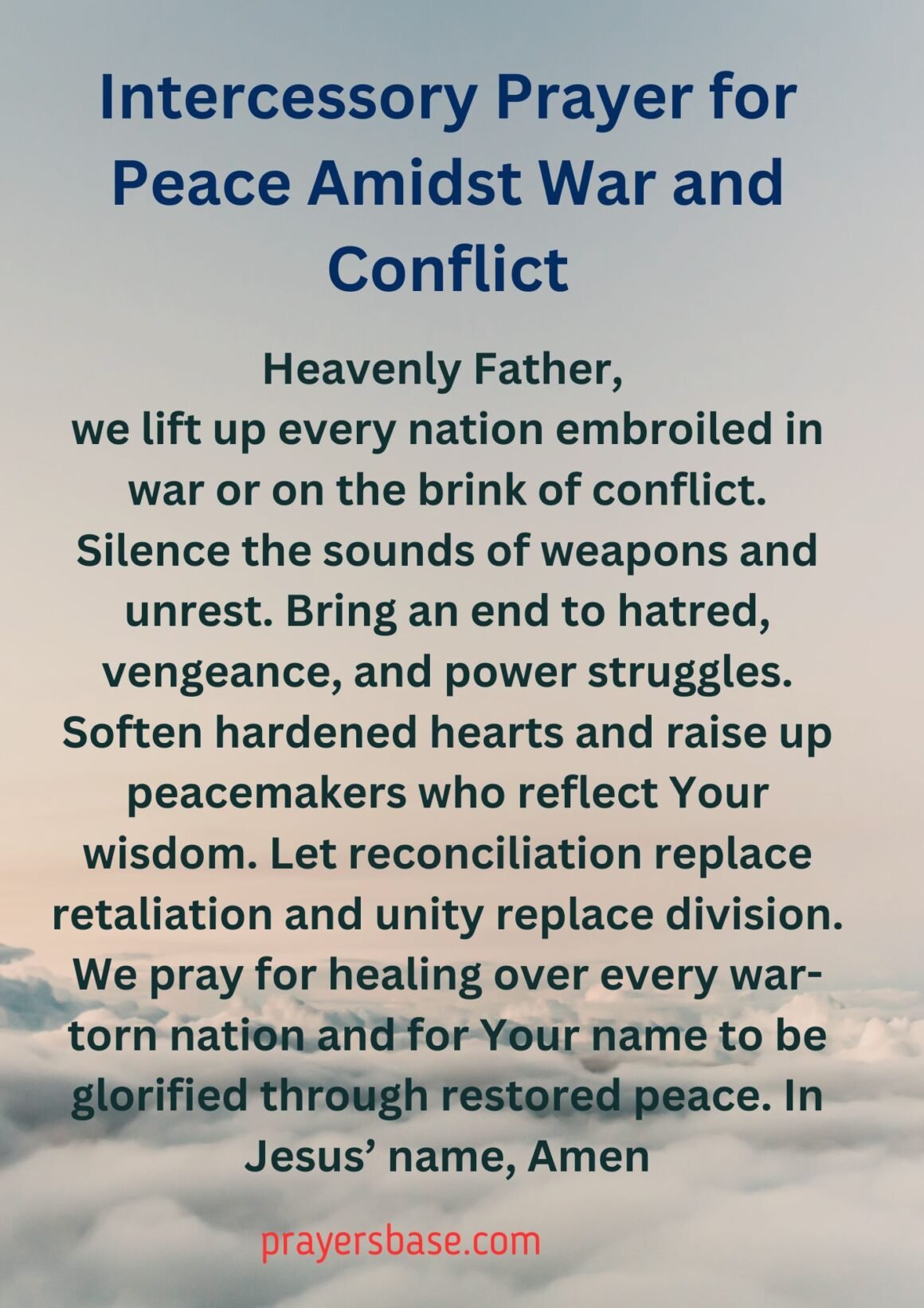 25 Intercessory Prayers for Nations to Seek God’s Mercy, Peace, and ...