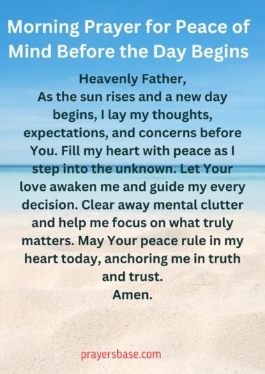 21 Calming Prayers for Peace of Mind to Overcome Anxiety, Stress, and ...