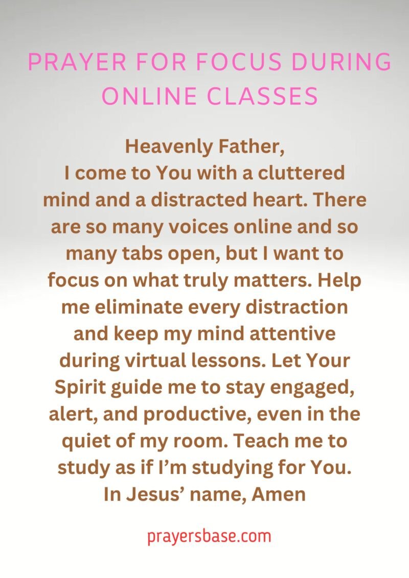 21 Encouraging Prayers for Students During Online Learning (Faith ...