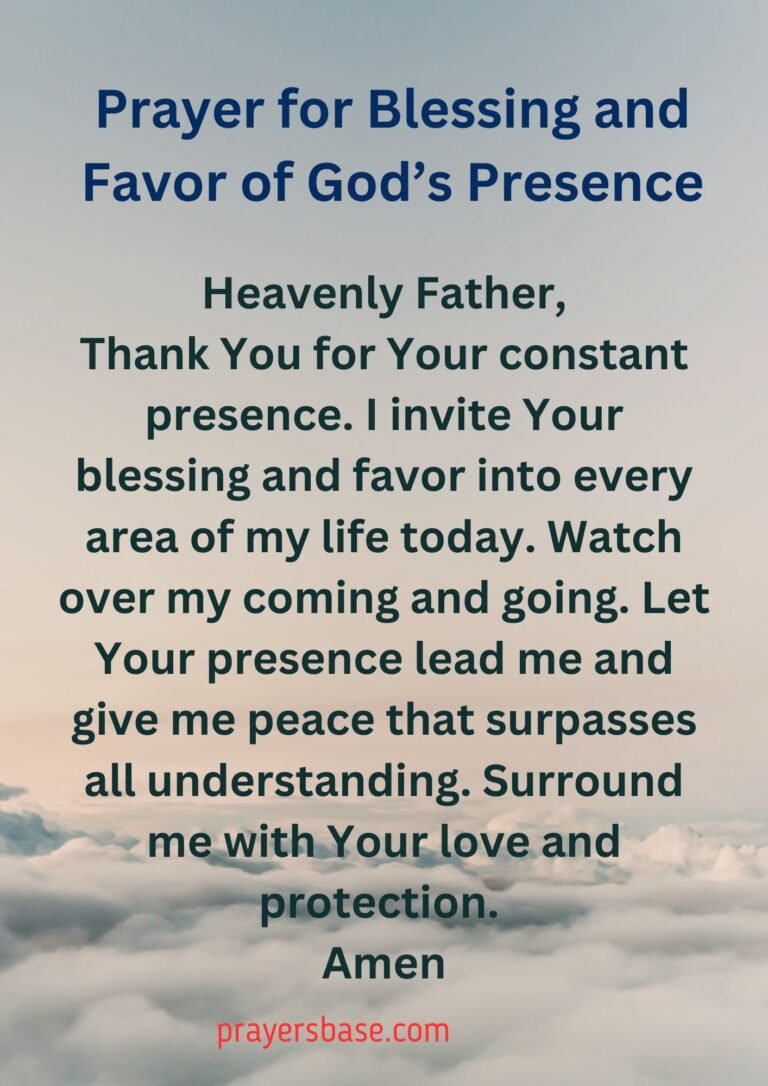 21 Powerful Prayers for Blessing and Favor to Unlock God’s Abundance ...