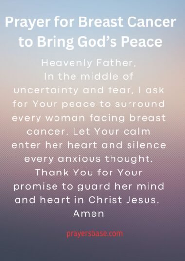 15 Healing Prayers for Breast Cancer to Strengthen Faith, Uplift the ...