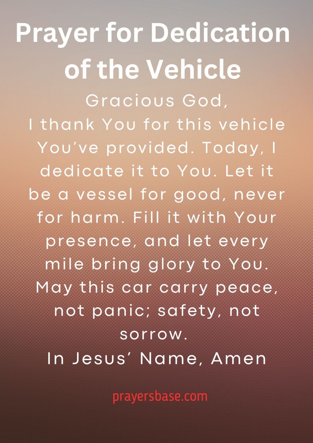 15 Powerful Prayers for Car Blessing, Protection, and Safe Travel with ...